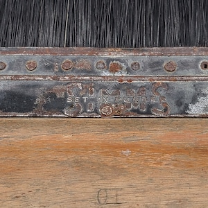 Vintage Simms Set in Rubber Wallpaper Brush | Rustic Woodworking Brush ...