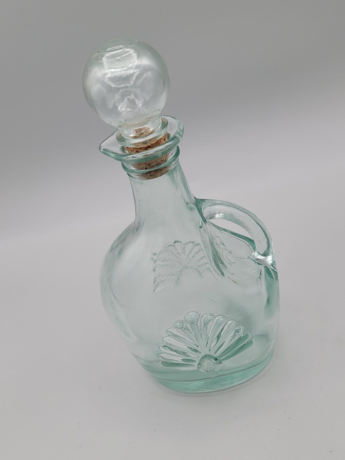 Aqua Glass Maple Syrup Bottle | Collectible Cruet | Soap Pitcher - Etsy