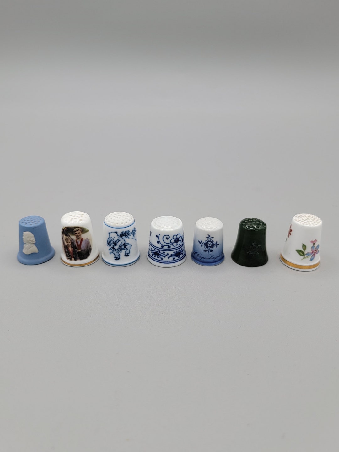 Vintage Collectible Decorative Thimbles - Etsy