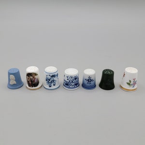 Vintage Collectible Decorative Thimbles - Etsy