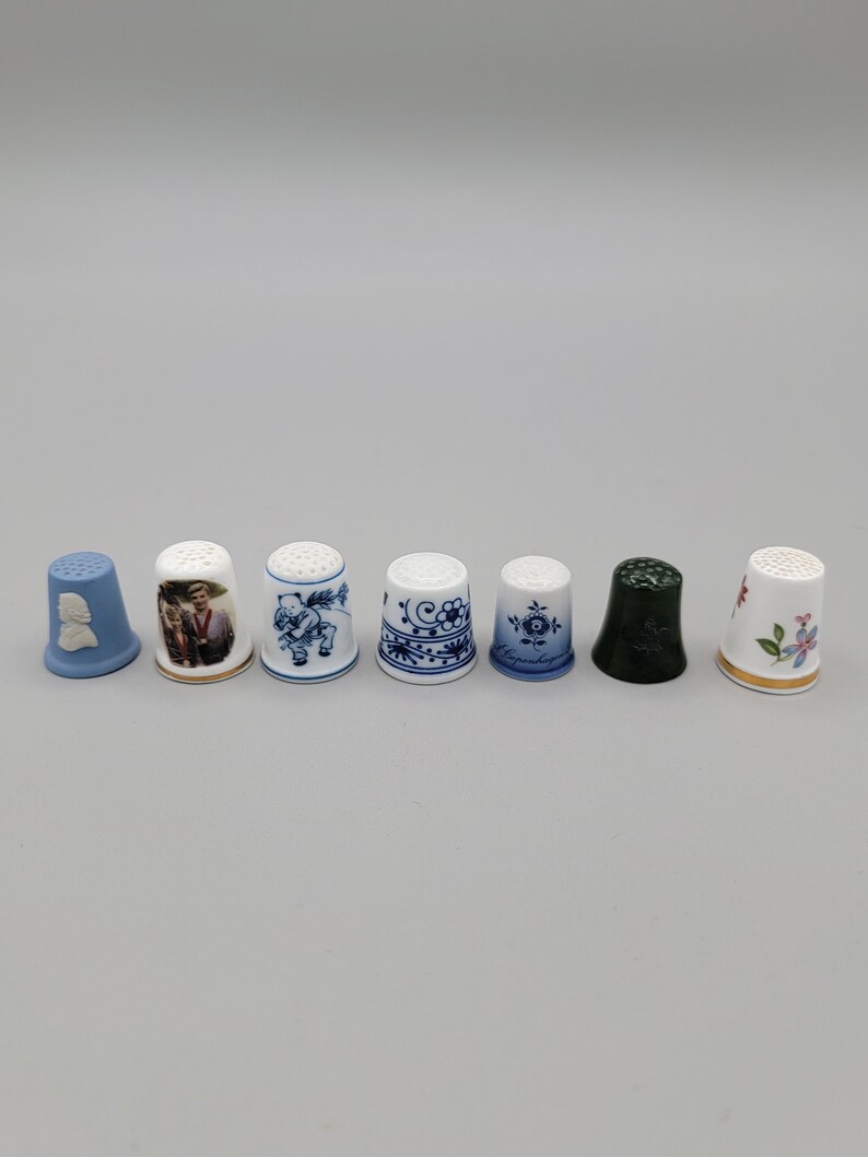 Vintage Collectible Decorative Thimbles - Etsy