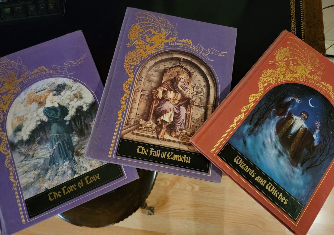 Vintage Enchanted World Books the Lore of Love Wizards and Witches the ...