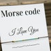 I Love You Morse Code Bracelet Morse Code Secret Hidden Message I Love ...