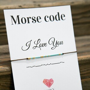 I Love You Morse Code Bracelet Morse Code Secret Hidden Message I Love ...