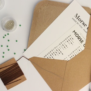 DIY Morse Code Bracelet Kit, Create Your Own Morse Code Bracelets, PDF ...