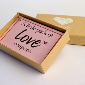Pack of Love Coupons, Love Coupons, Love Vouchers for Her, Love Tokens ...
