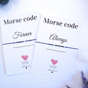 Forever and Always Morse Code Bracelets, Couples Matching Bracelets ...