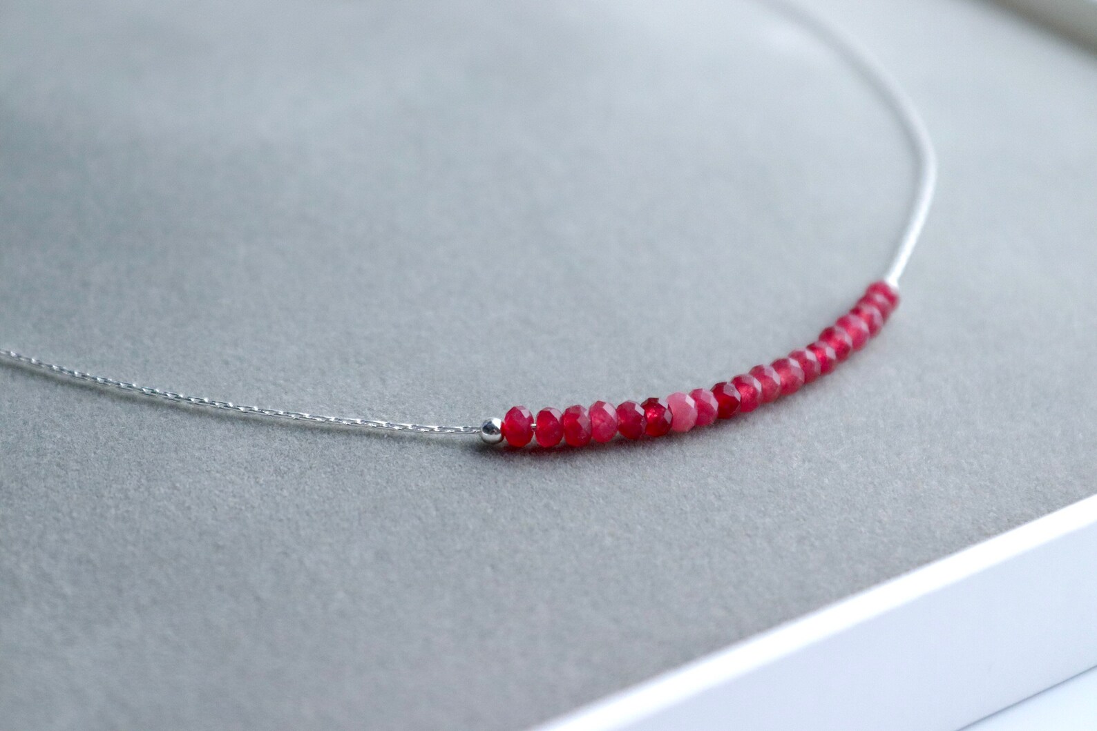 Raw Ruby gemstone necklace gemstone jewellery gift for her | Etsy