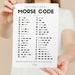 International Morse Code Physical Print, Morse Code Poster, Printable Phonetic Wall Art, Office ...