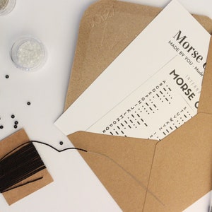 DIY Morse Code Bracelet Kit: Beading Tutorial With Silk Cord (PDF ...