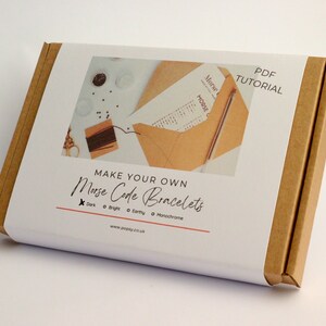 DIY Morse Code Bracelet Kit, Create Your Own Morse Code Bracelets, PDF ...