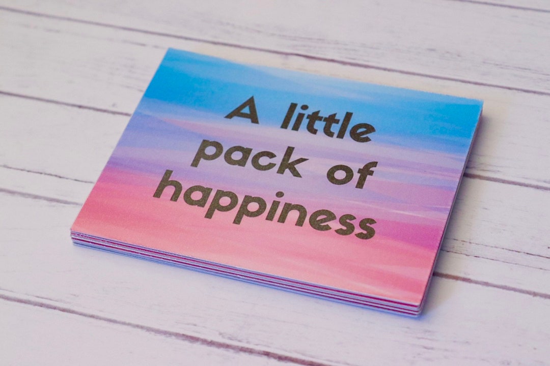 Pack of Happiness Cards Motivational Cards for Her Inspiring - Etsy