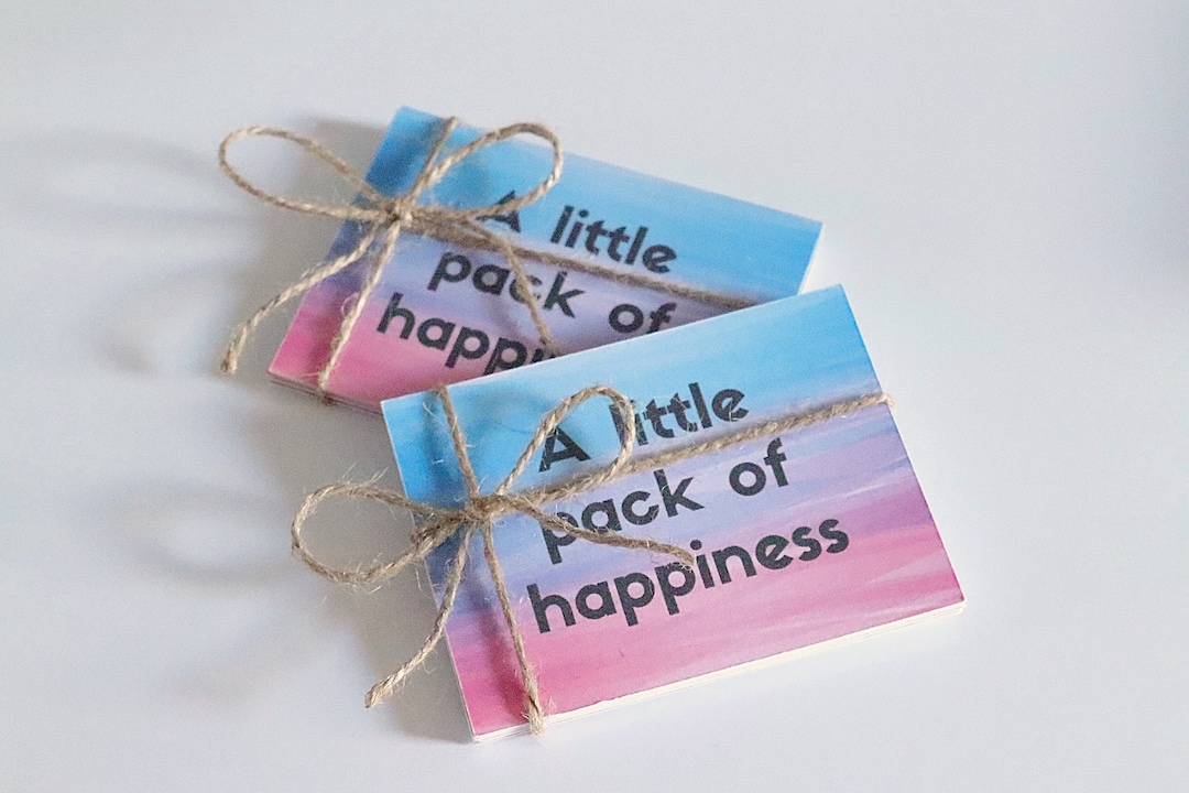 Pack of Happiness Cards Motivational Cards Affirmation - Etsy