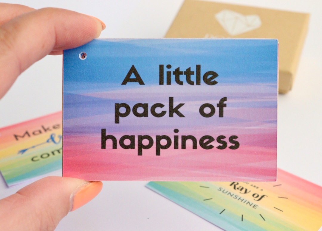 Pack of Happiness Cards, Motivational Cards, Affirmation Cards, Teenage ...
