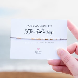Birthday Milestone Morse Code Bracelet | Custom Morse Code Name ...