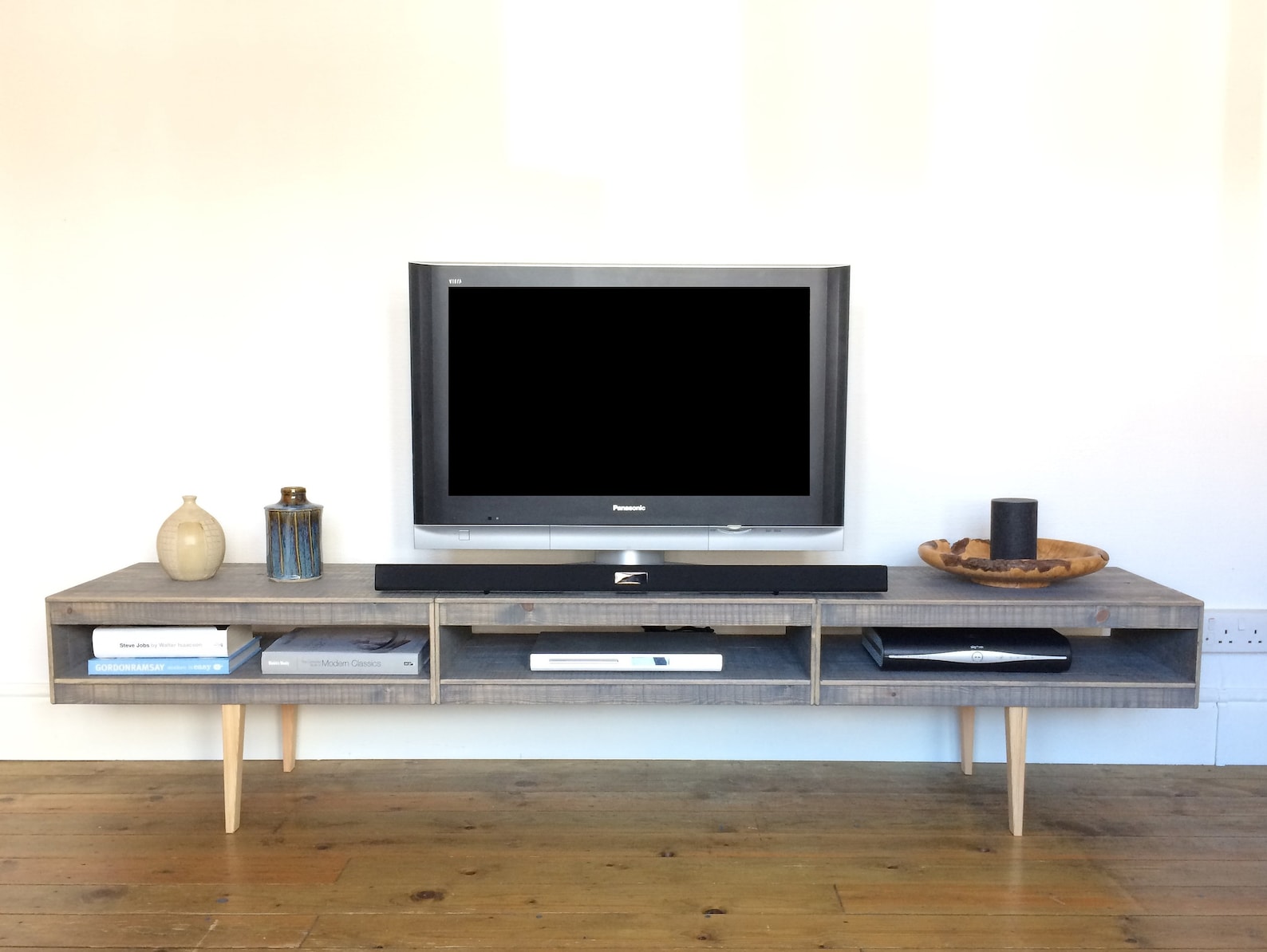 Storage Console Long TV Stand Media Unit - Etsy UK