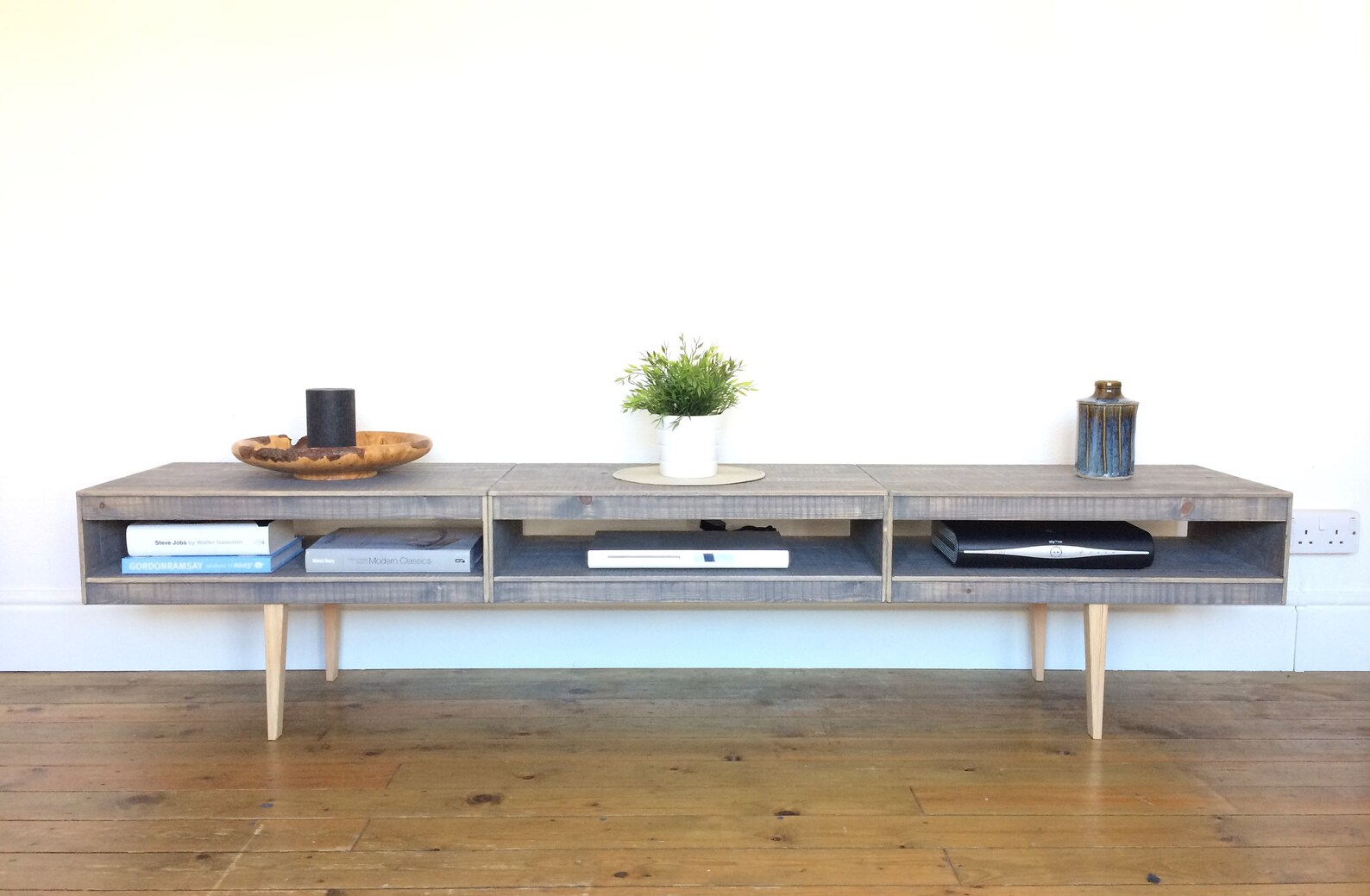 Storage Console Long TV Stand Media Unit - Etsy UK