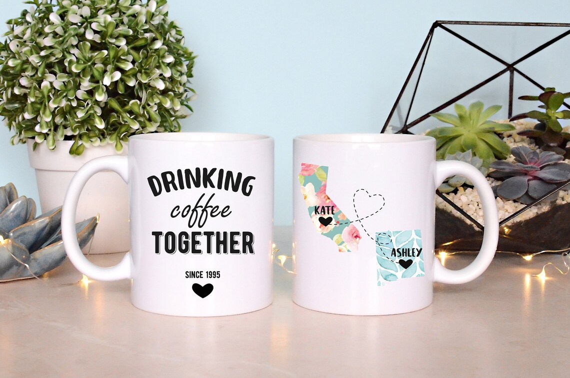 Long Distance Friendship Mug Long Distance Best Friend Mug | Etsy