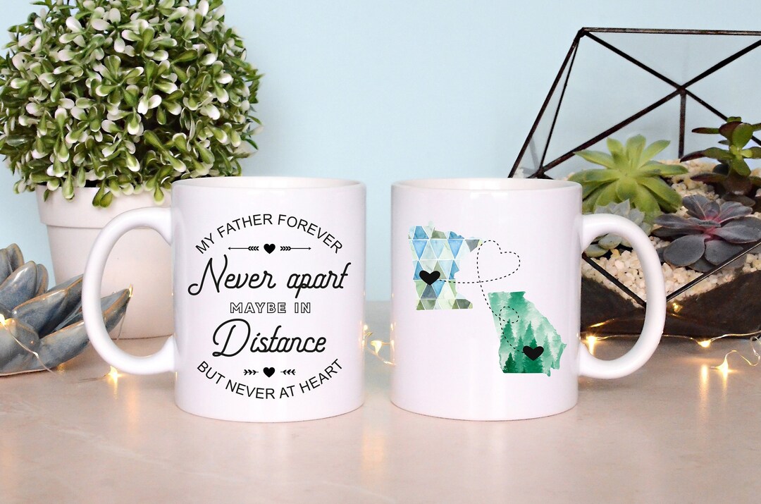 Long Distance Dad Mug Personalized Dad Mug Dad State Mug - Etsy