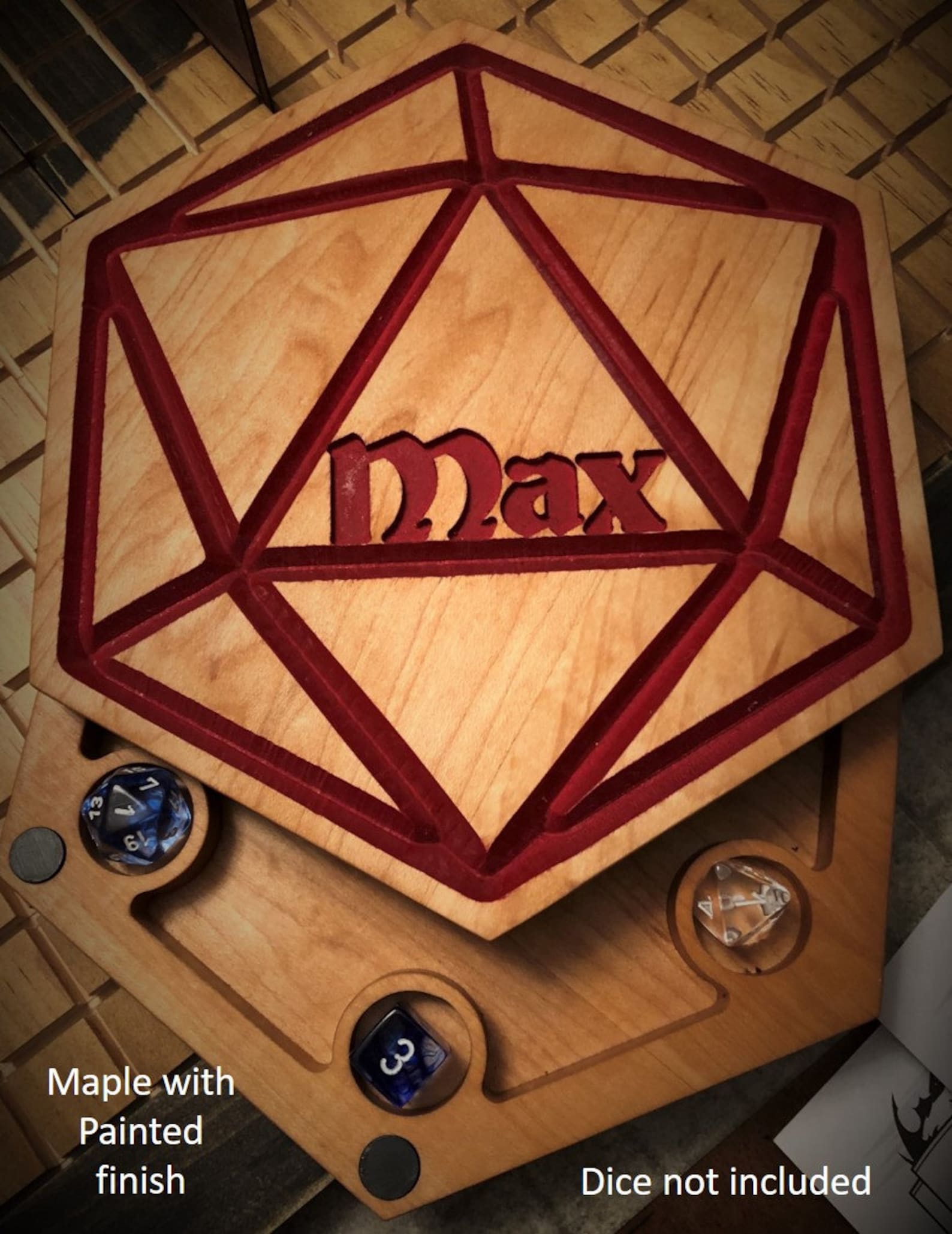 Gaming Dice Box and Rolling Tray | Etsy UK