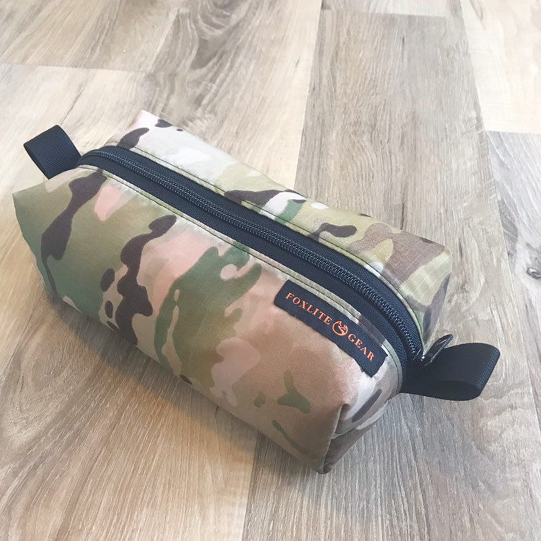 Medium Ripstop Nylon Box Pouch - Multicam/orange - Etsy
