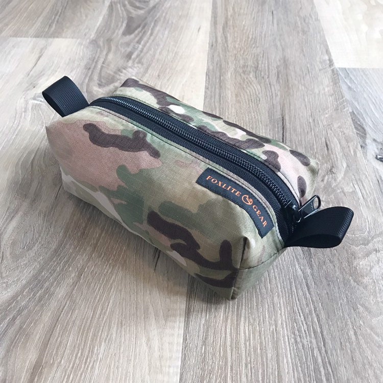 Small Ripstop Nylon Box Pouch multicam/orange - Etsy