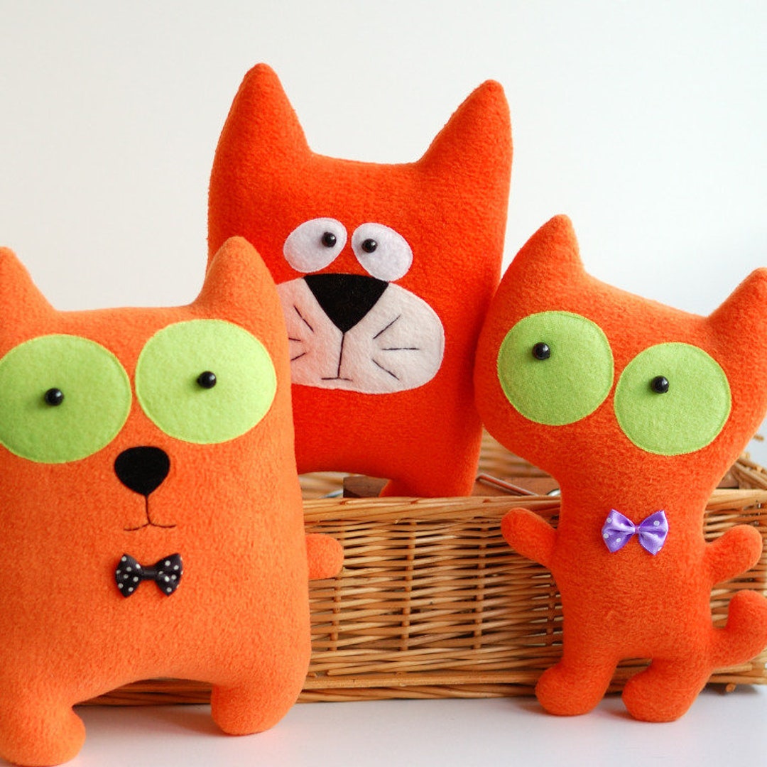 Orange Cat Plushie Ginger Cat Stuffed Animal Cute Plushie Ginger Cat ...