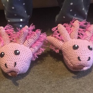 Hand Made Axolotl Slipper Socks - Etsy