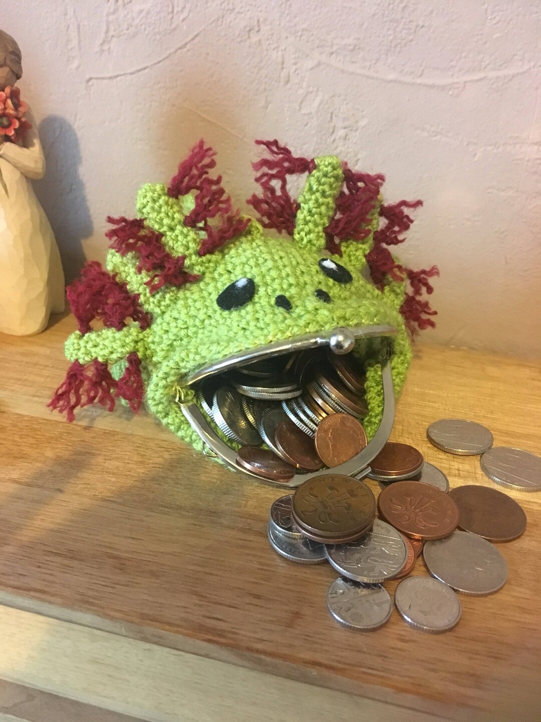 Hand Made Axolotl Coin Purse - Etsy