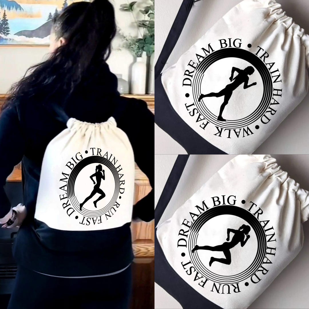 Dream Big Train Hard Track Bag Race Walking Bag Running Bag Track ...