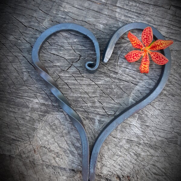 Hand Forged Heart - Etsy