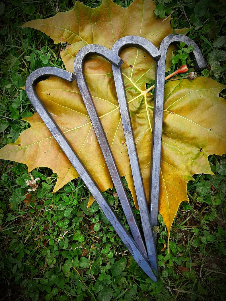 Hand Forged Tent Stake - Etsy
