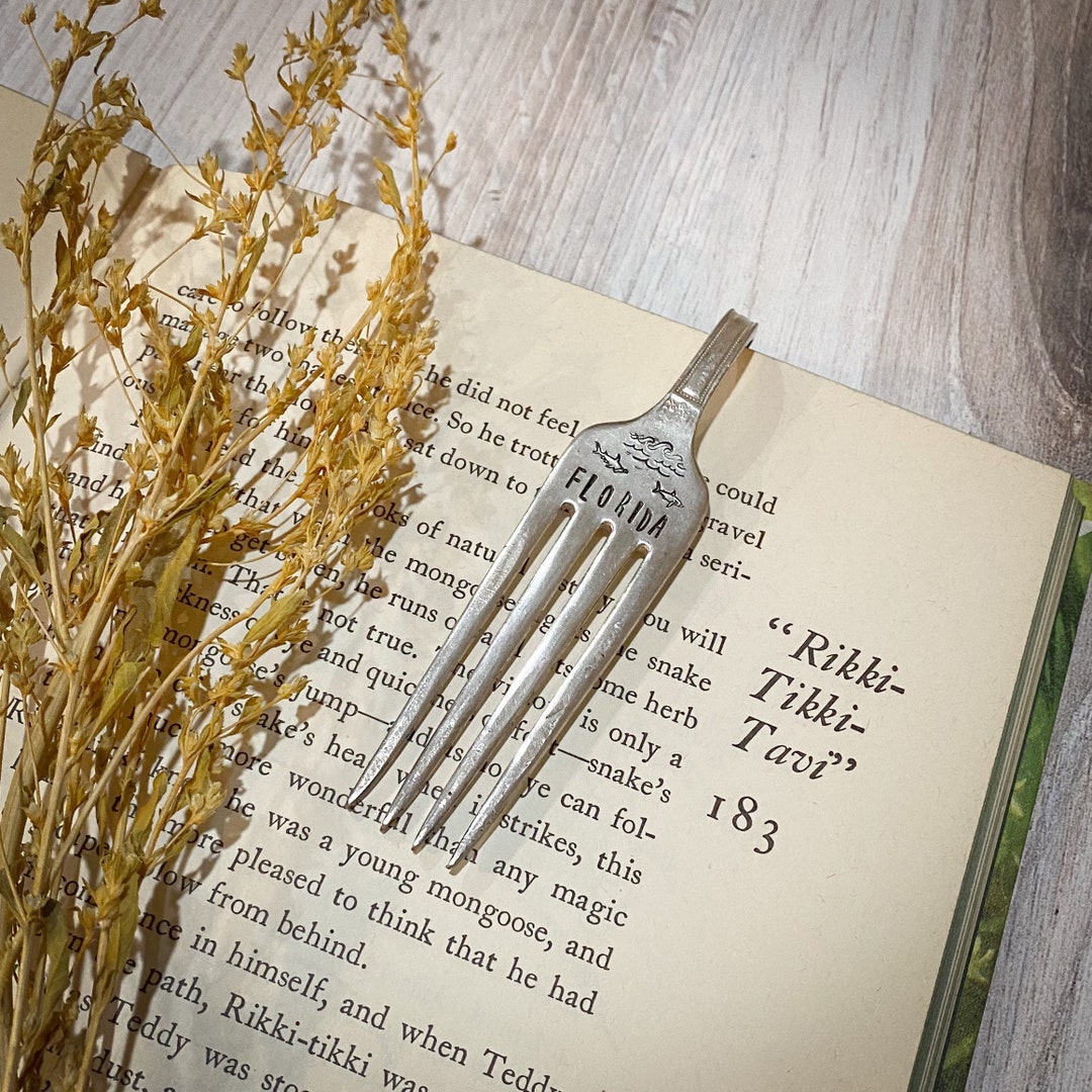 Fork Bookmark Florida Inspired Bookmark Ocean Inspired - Etsy