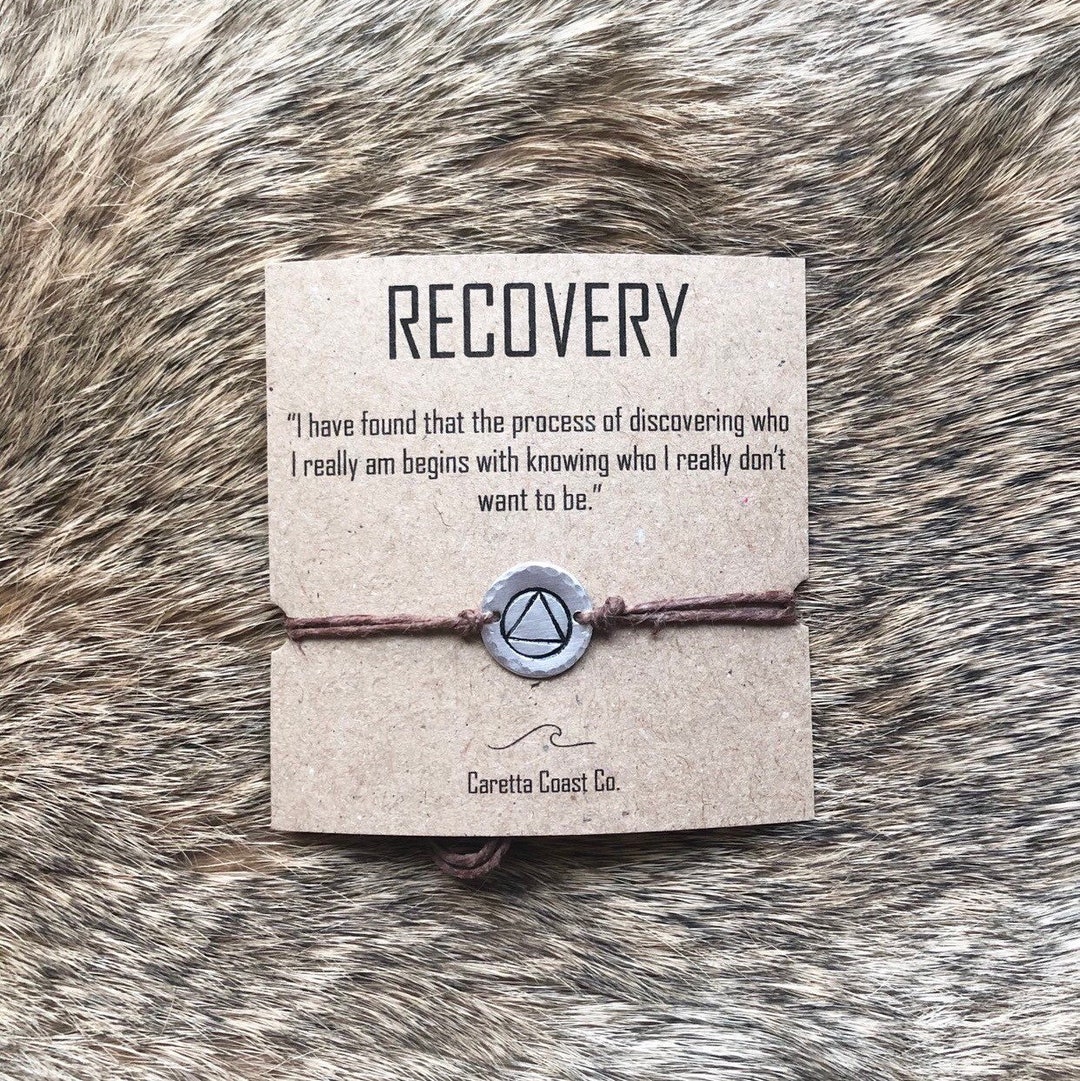 RECOVERY Jewelry | AA Bracelet | Sober Living Jewelry | Alcoholics ...