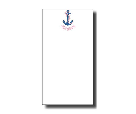Delta Gamma Skinny Notepad | Etsy