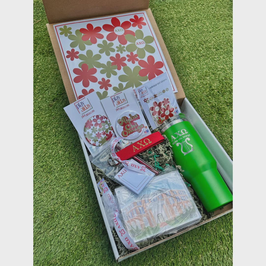 Alpha Chi Omega Bid Day Box - Etsy