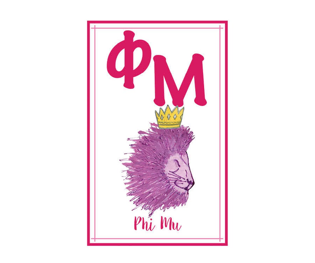 Phi Mu Poster - Etsy
