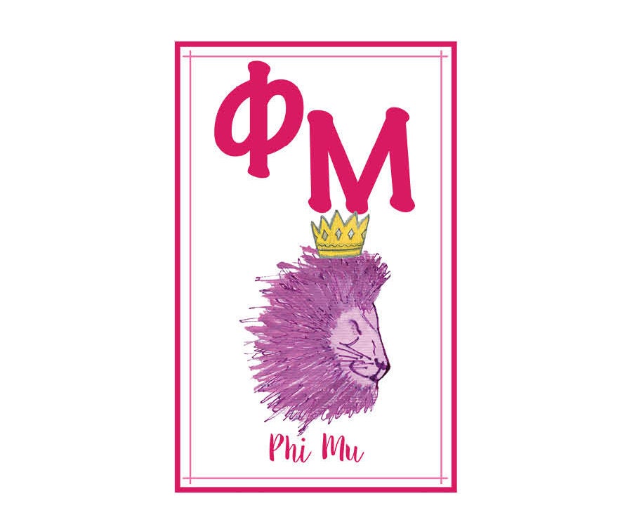 Phi Mu Poster - Etsy