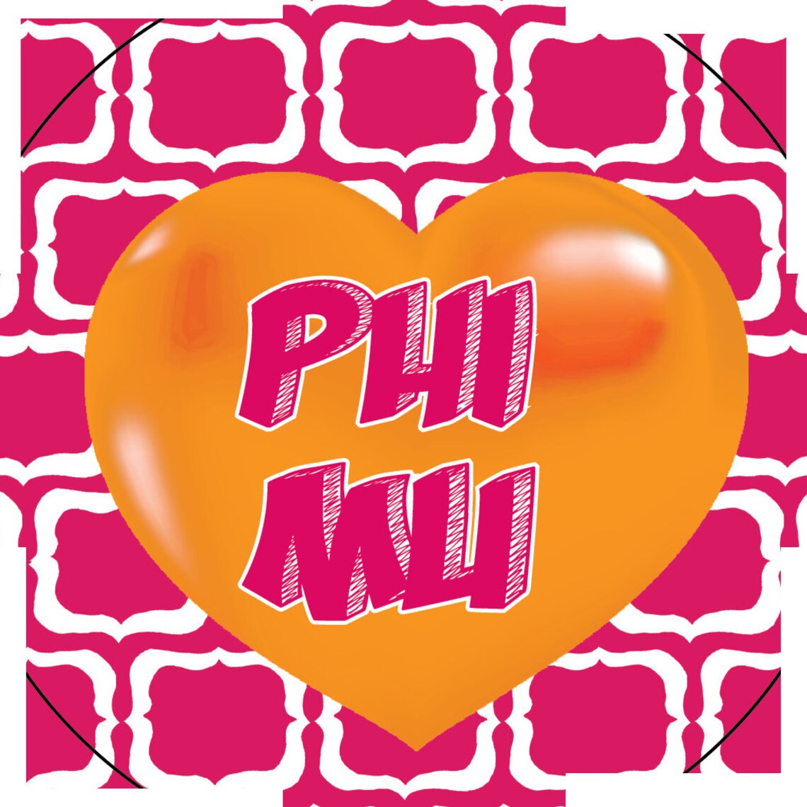 Phi Mu Sticker Sheet - Etsy Denmark