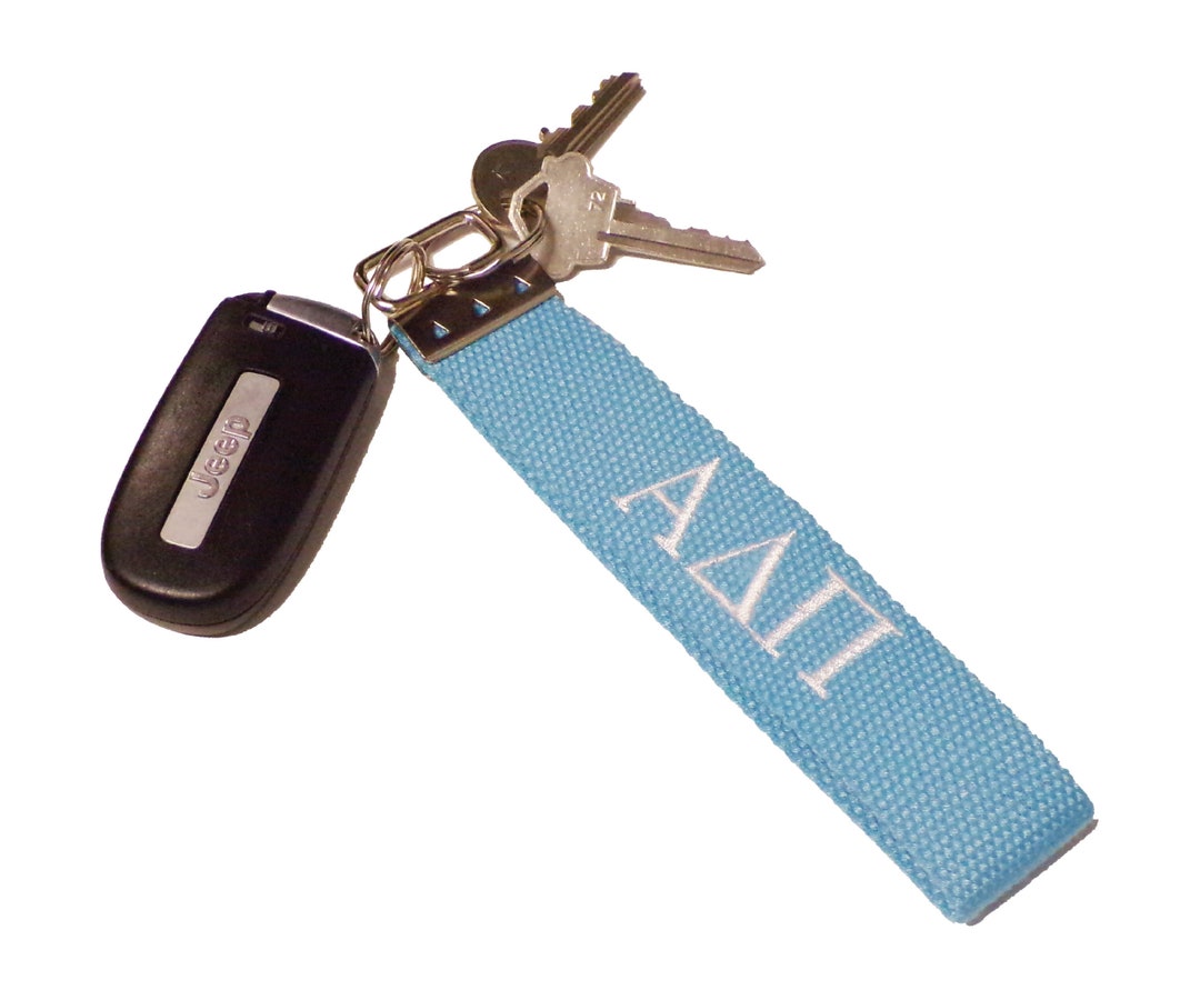 Alpha Delta Pi Embroidered Key Fob - Etsy