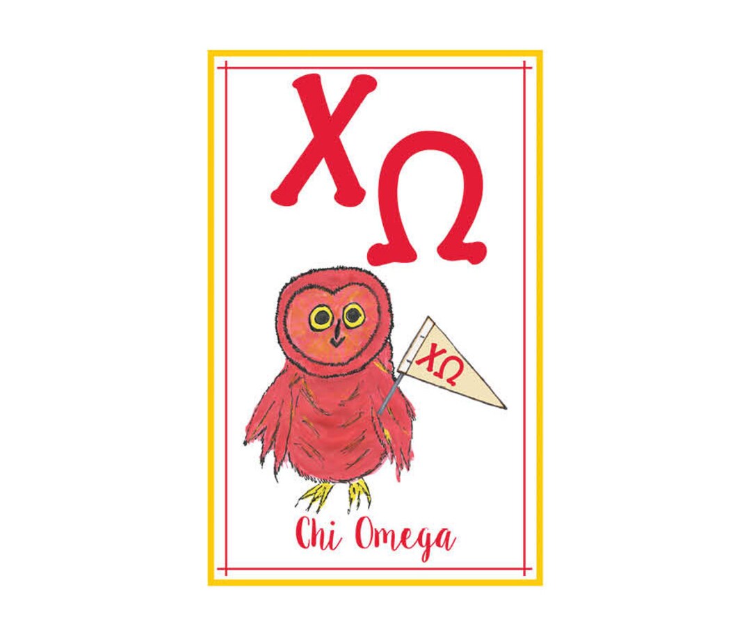 Chi Omega Poster - Etsy