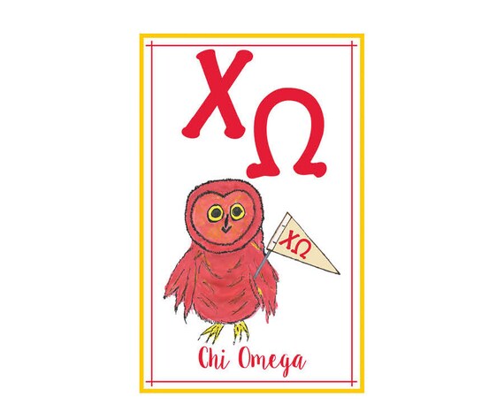 Chi Omega Poster - Etsy