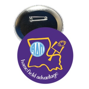 Alpha Delta Pi LSU Homefield Advantage Gameday Button - Etsy
