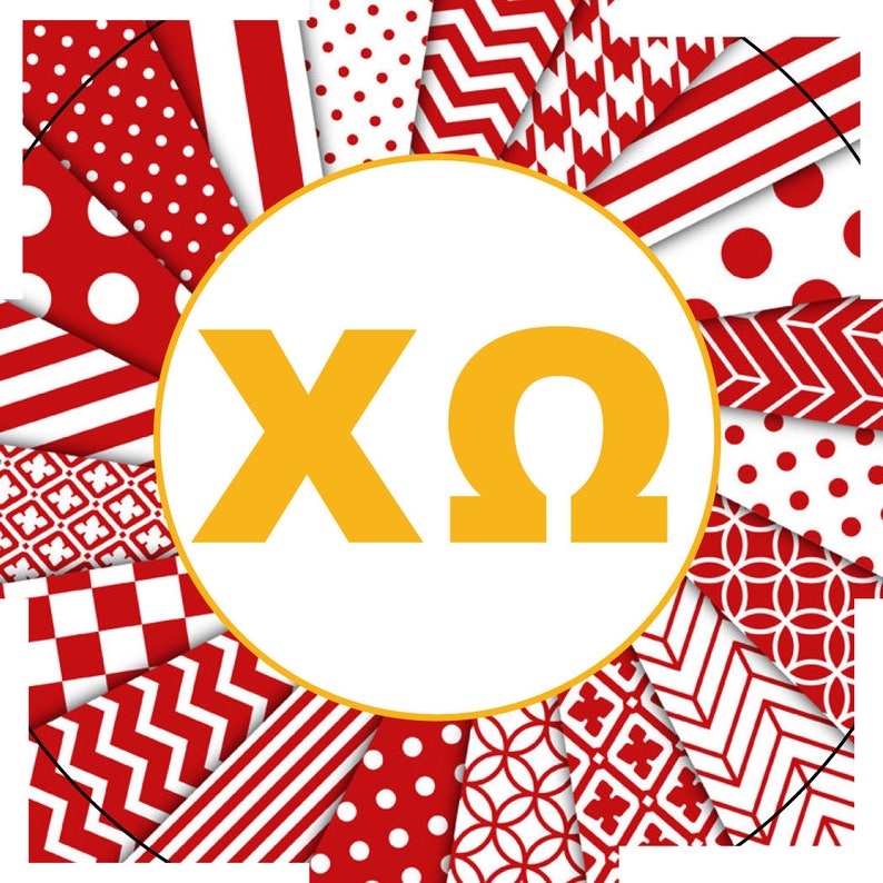 Chi Omega Sticker Sheet - Etsy