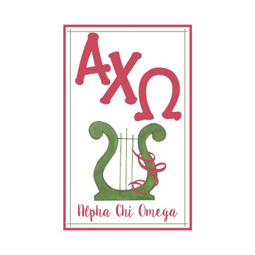 Sorority Poster Alpha Chi Omega AXO | Etsy