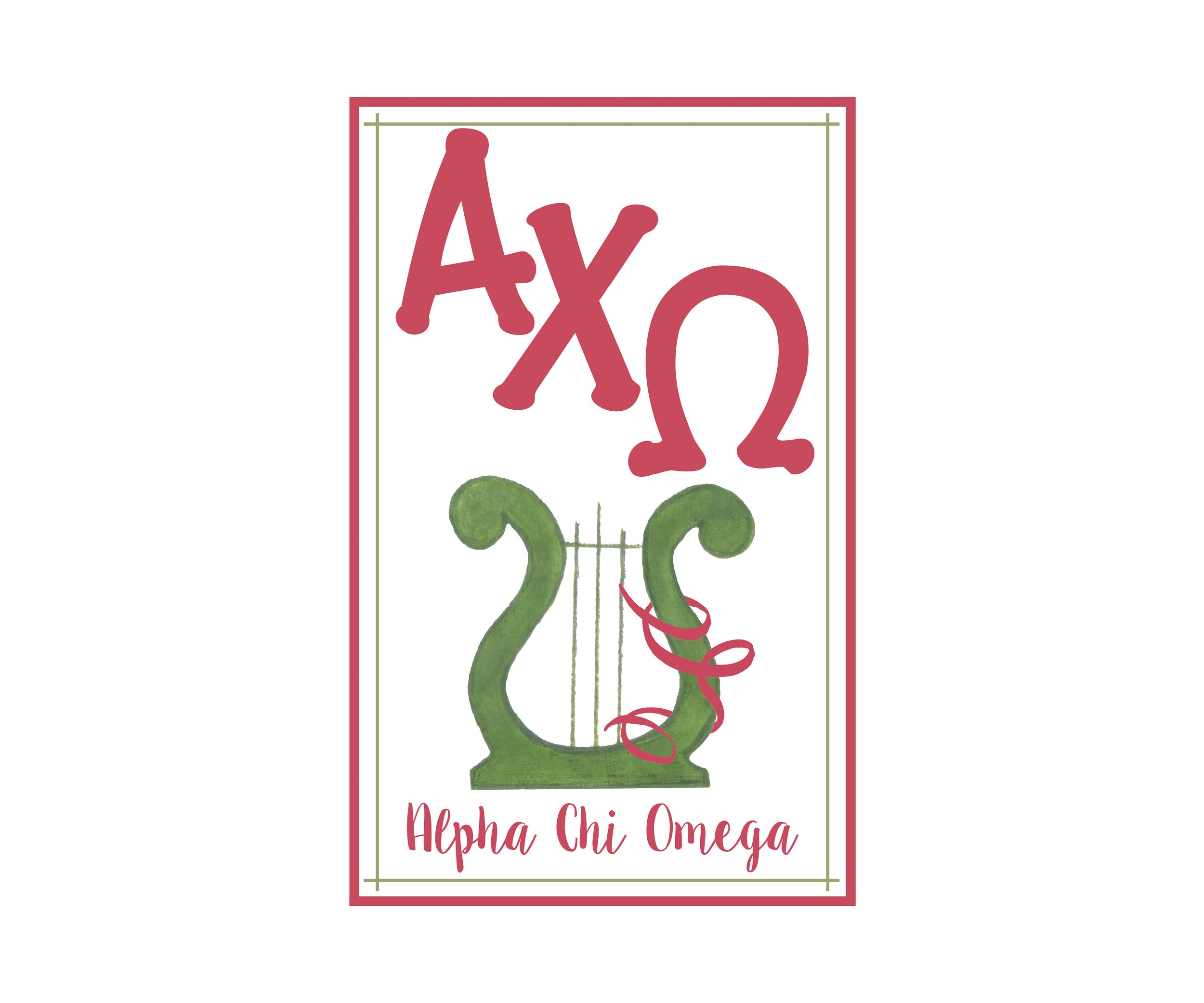 Alpha Chi Omega Poster - Etsy