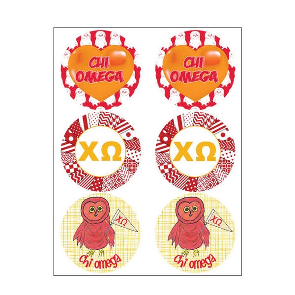 Chi Omega Stickers - Etsy