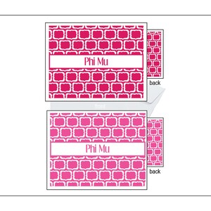 Phi Mu Note Cards - Etsy