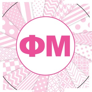 Phi Mu Sticker Sheet - Etsy Denmark