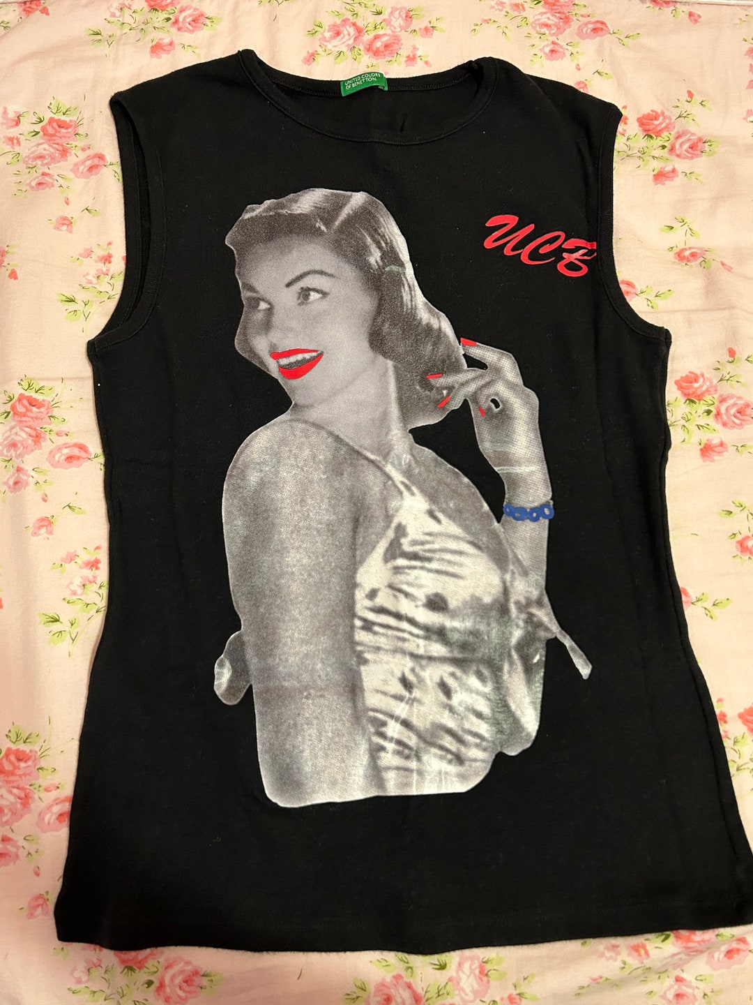 Y2K Pin-up Girl 1950s Retro Red Lips Tank Top - Etsy